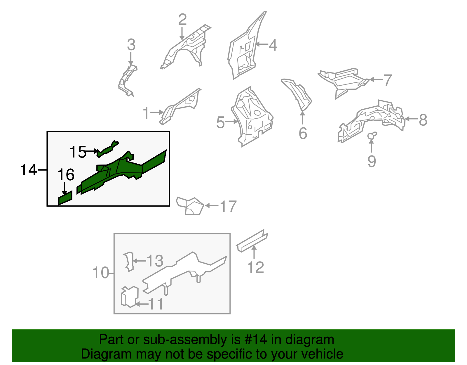 2007-2015 Infiniti Outer Rail 75131-JU40A | Infiniti of Nashua