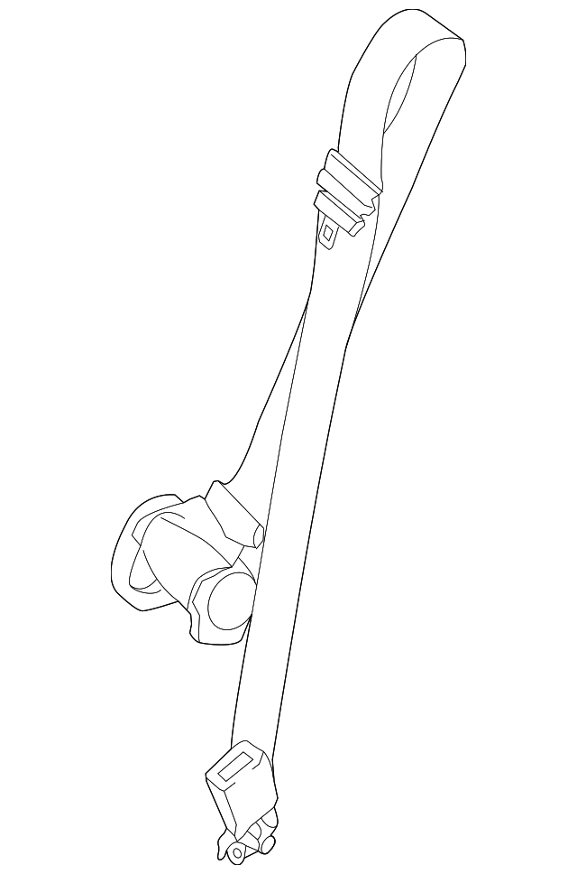 CK4Z-14611B66-AC - Center Belt Assembly 2015-2025 Ford | Big 3 Auto Parts