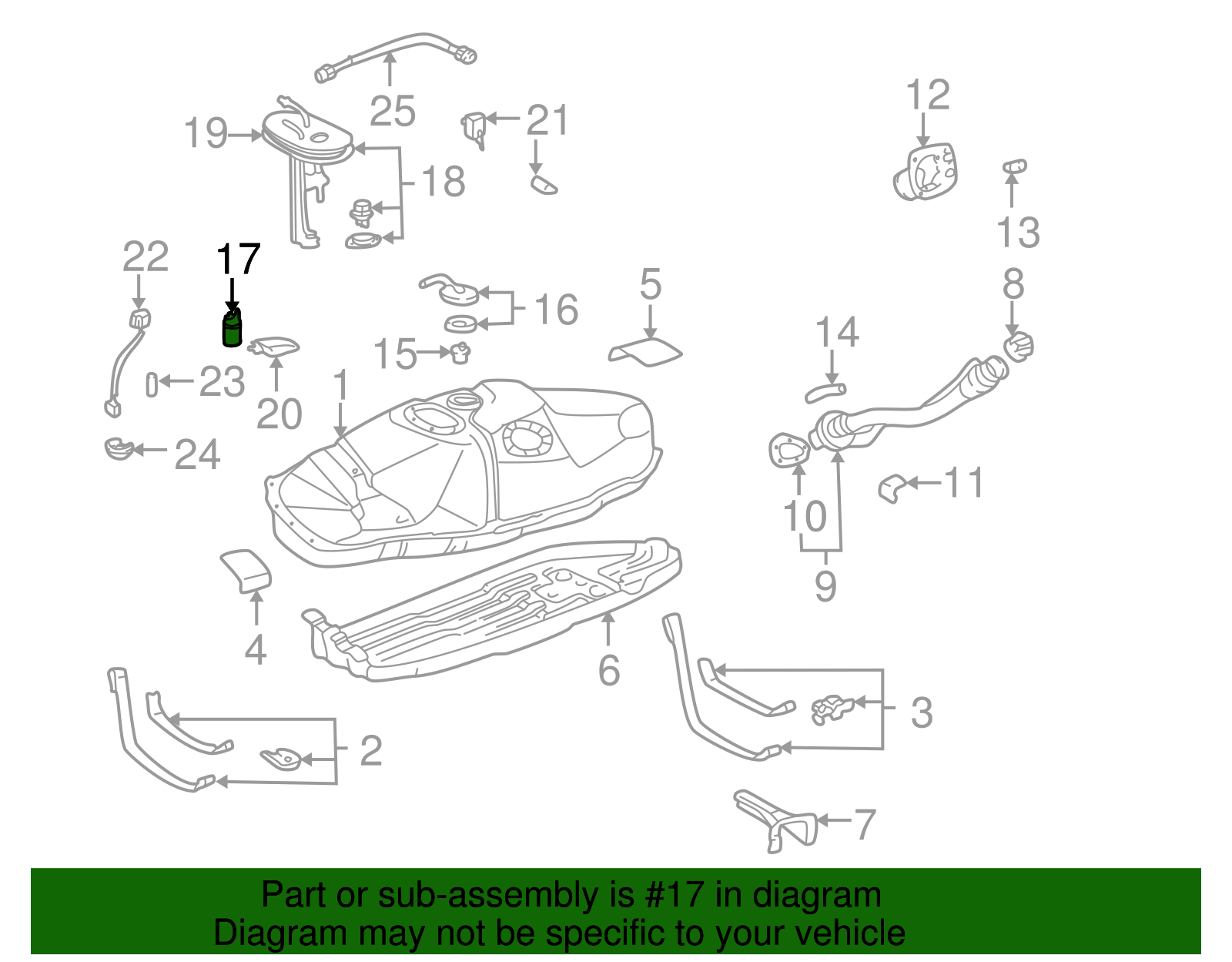 1995-2004 Toyota Tacoma Electric Fuel Pump 23220-0C010 | Toyota Parts ...