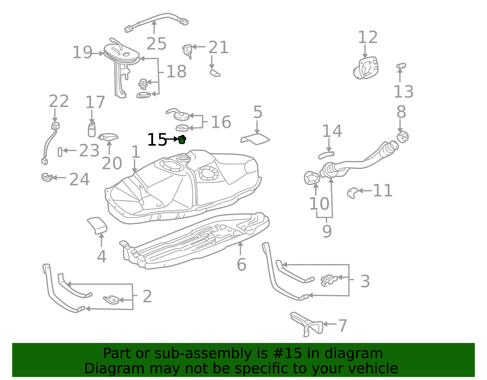 1995-2001 Toyota Tacoma Fuel Tank Vent Hose 77018-35020 | Toyota Parts ...
