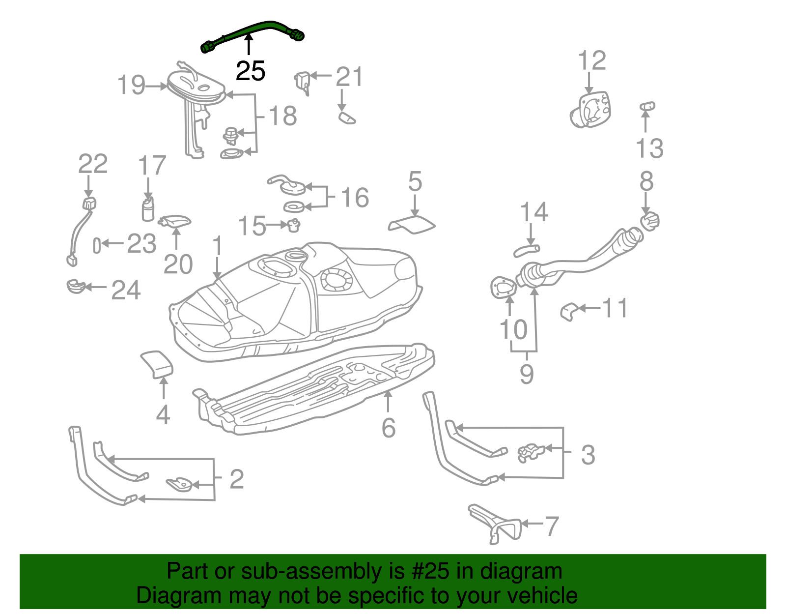 1995-2004 Toyota Tacoma Fuel Hose 23091-75020 | OEM Parts Online