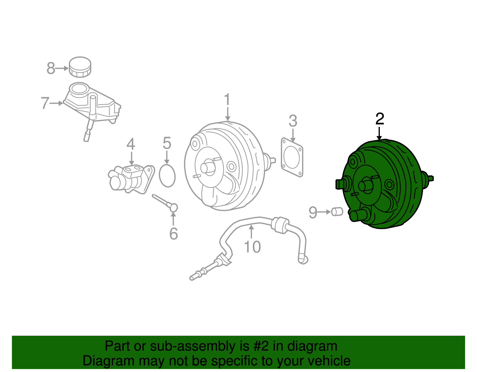 31423510 - Power Booster - 2016-2018 Volvo S60 | Volvo OEM Parts Direct