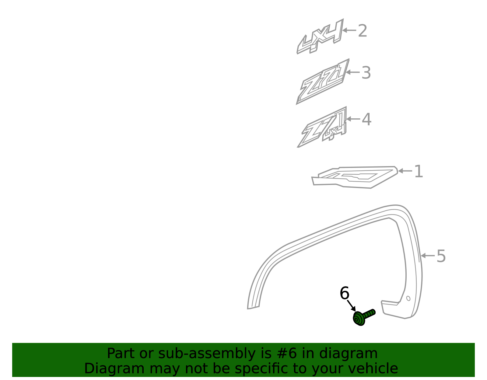 2014-2019 GMC Mud Flap Kit 22894862 GM | GMPartsDirect.com