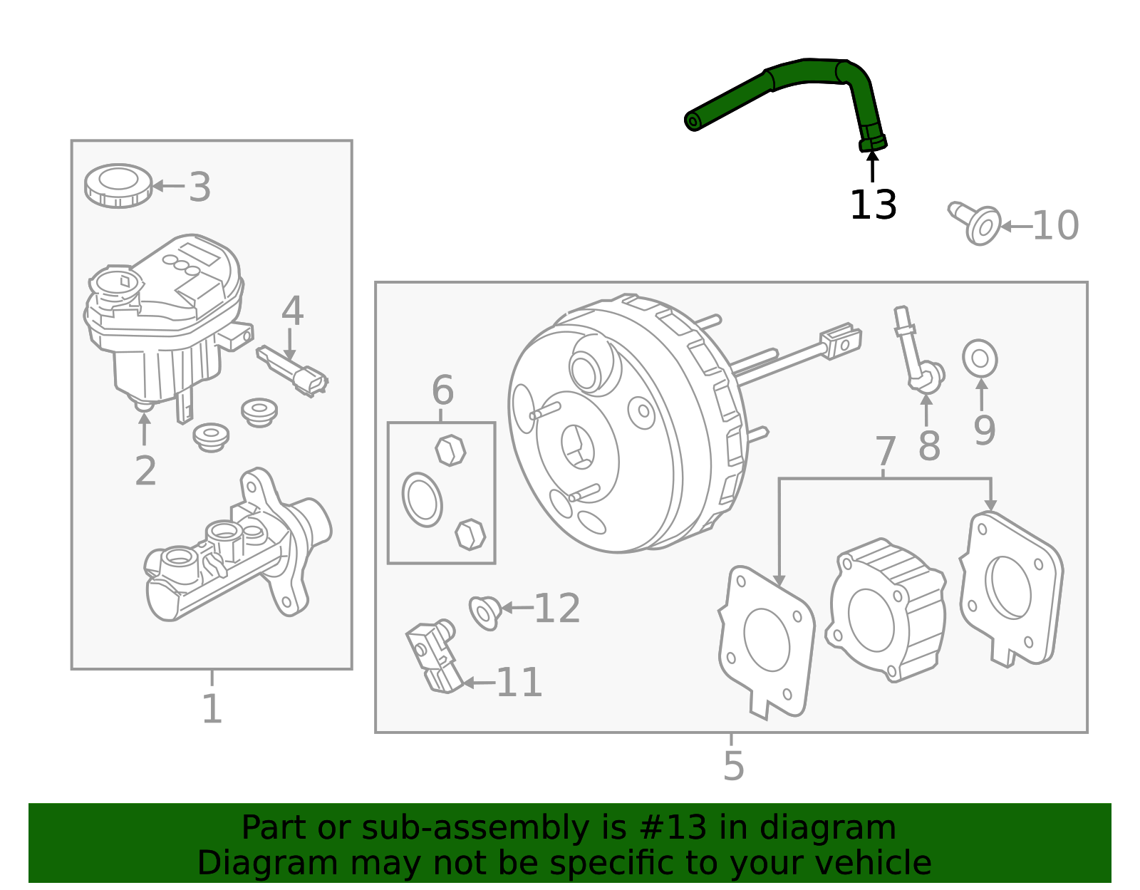 2016-2019 Ford Explorer Brake Vacuum Hose FB5Z-9C490-C | OEM Parts Online