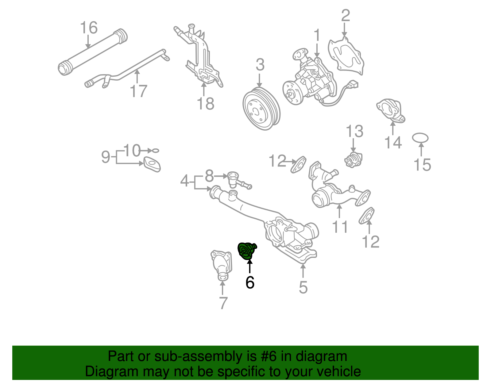 21200-1LA1A (212001la1a) - 2002-2015 Infiniti Thermostat | Infiniti ...