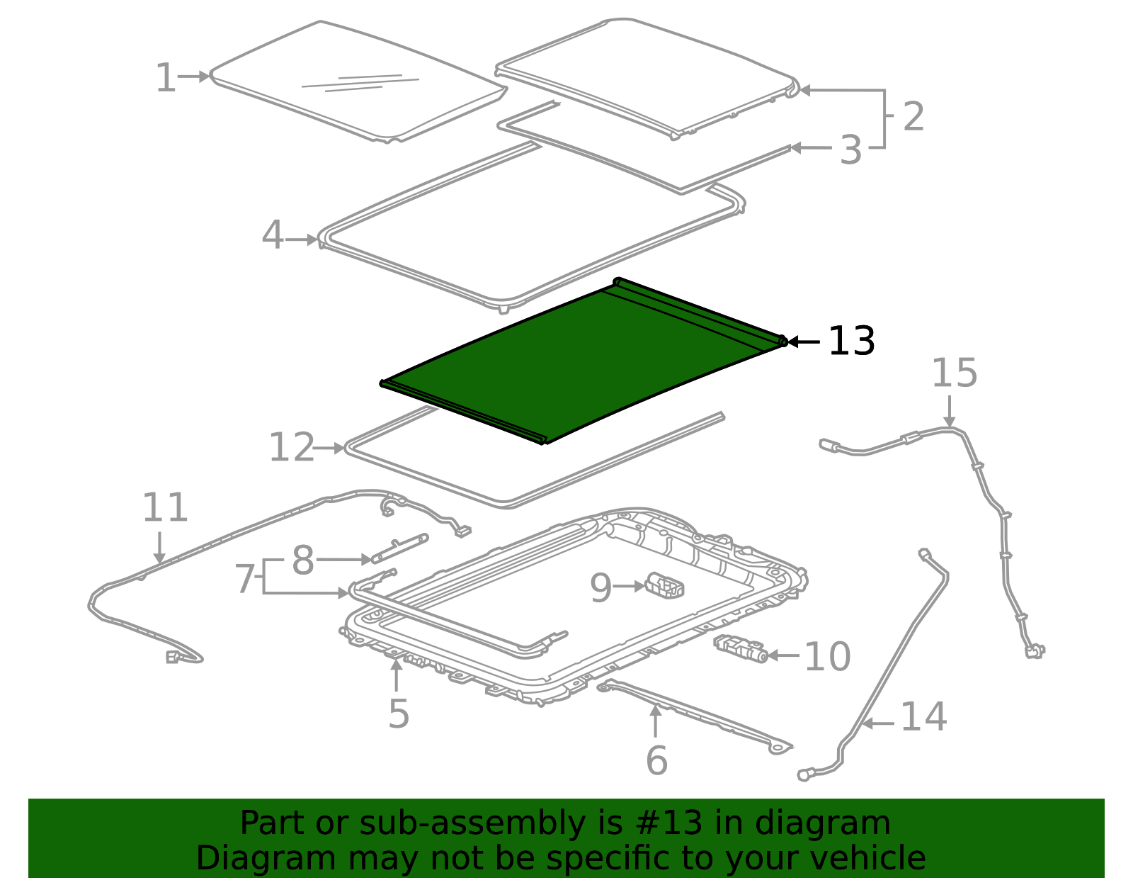 84854218 - High-Quality Sunroof Cover for 2021-2025 GM | AutoNation Parts
