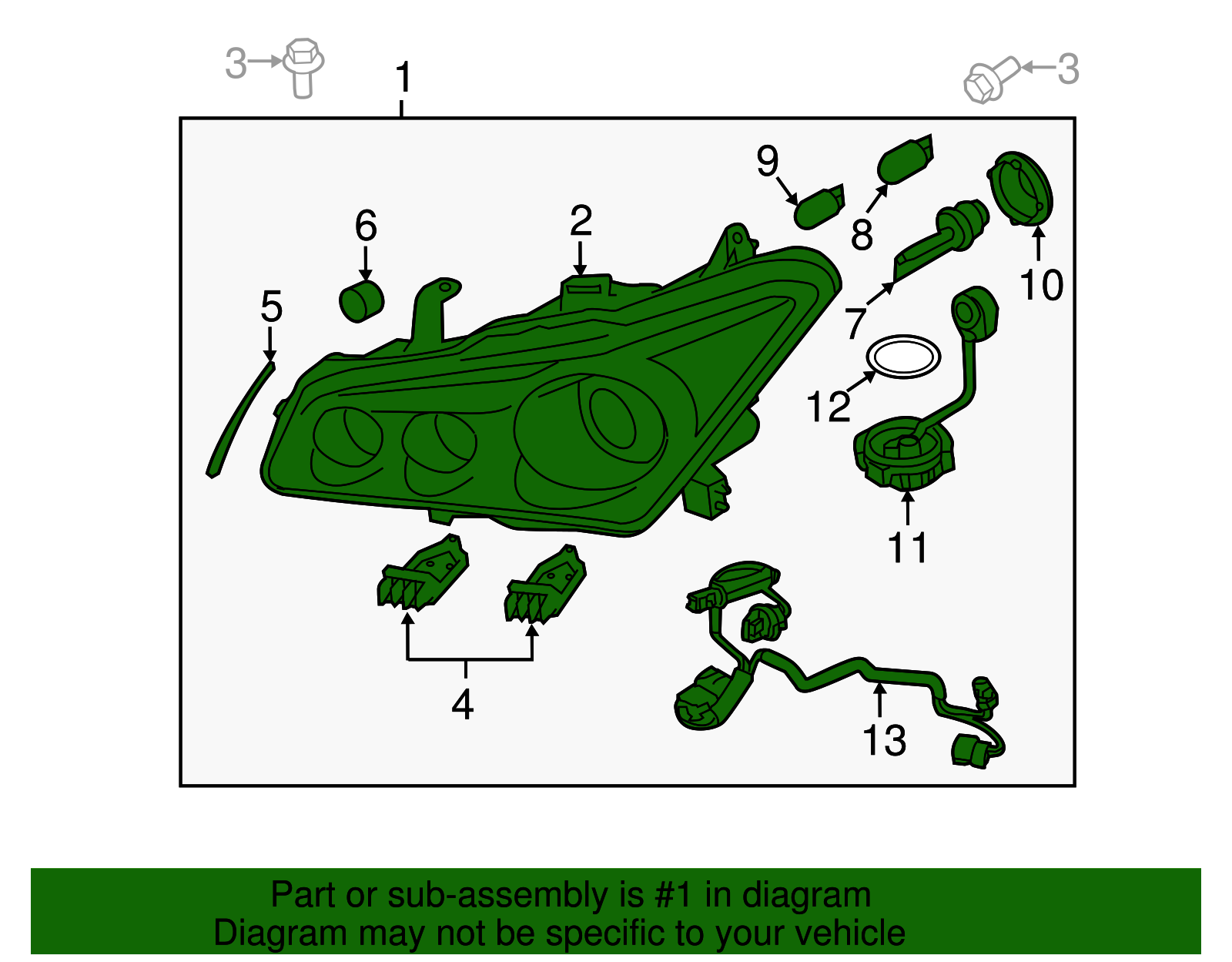 2011-2014 Infiniti Headlamp Assembly 26060-1LA5B | Grubbs Infiniti ...