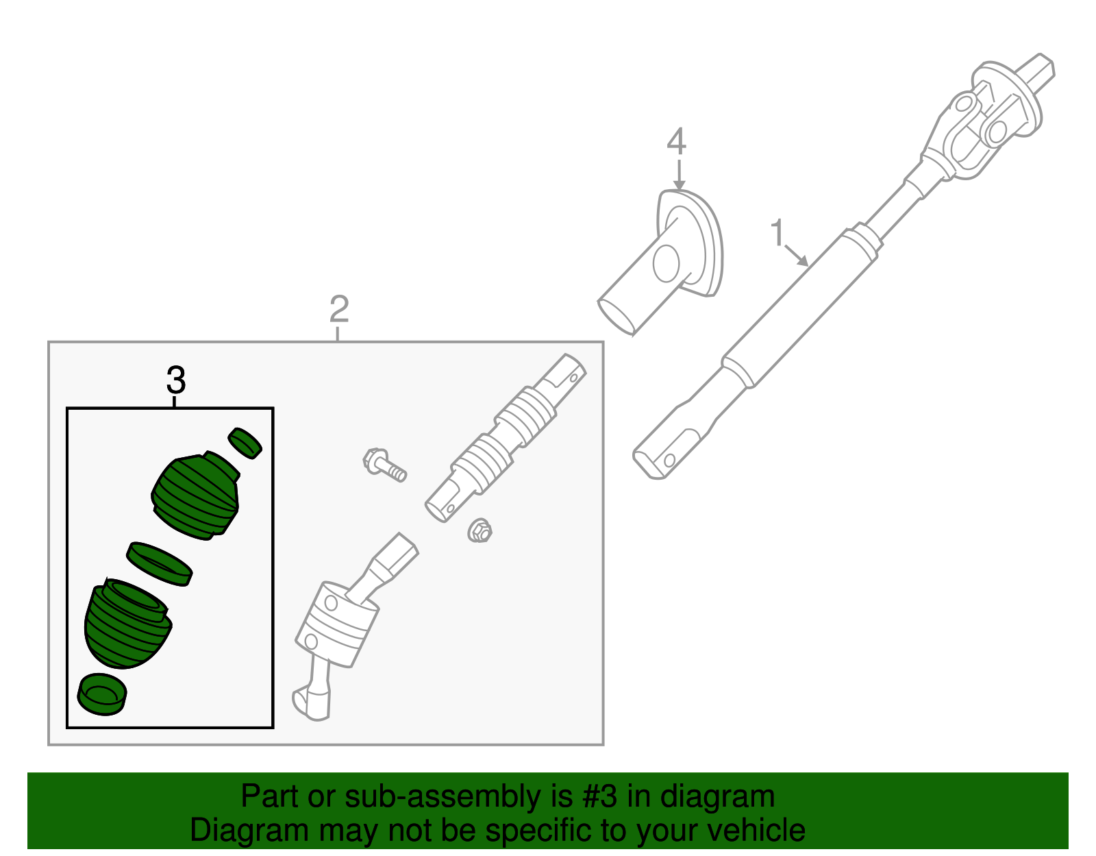 2008-2020 GM Intermediate Steering Shaft Boot 19177403 | Capital Chevy ...