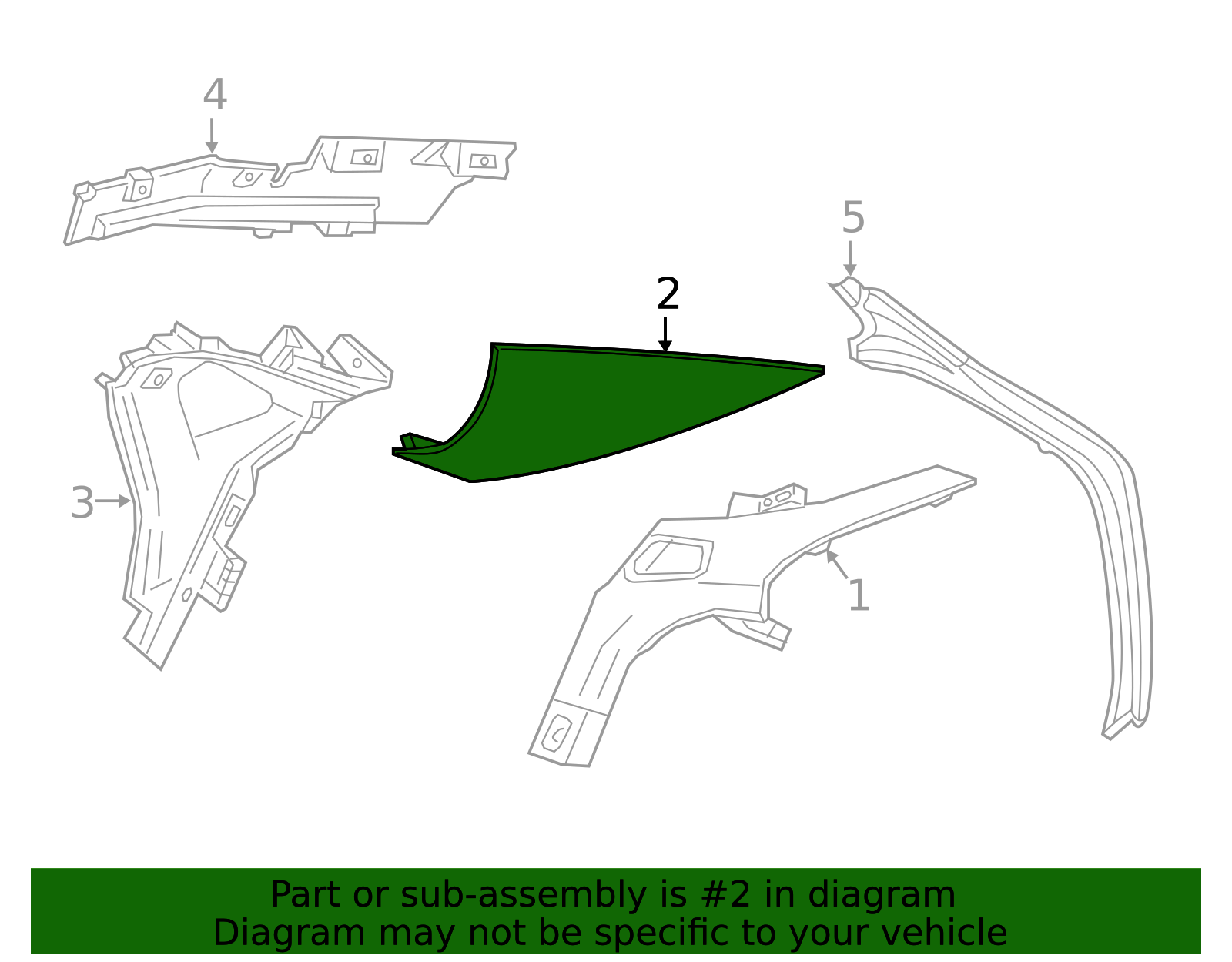 84235449 - 2018 Cadillac CT6 - Light Platinum Passenger Side Body Side ...