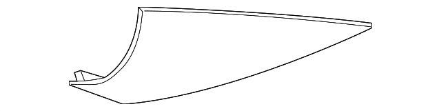 2016-2017 Cadillac CT6 Light Platinum Driver Side Body Side Rear Window ...