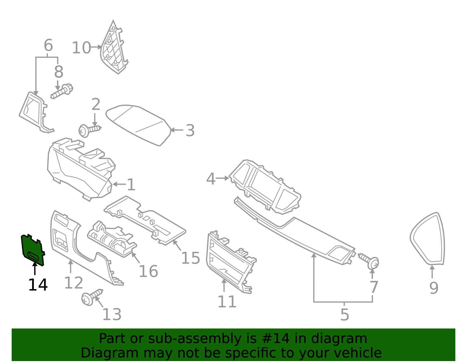 2015-2016 Hyundai Genesis Fuse Box Cover 84753-B1120-SG2 | MotorMotor