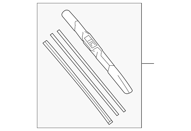 85212-53100 - Wiper Blade 2014-2025 Lexus | Longo Lexus Parts