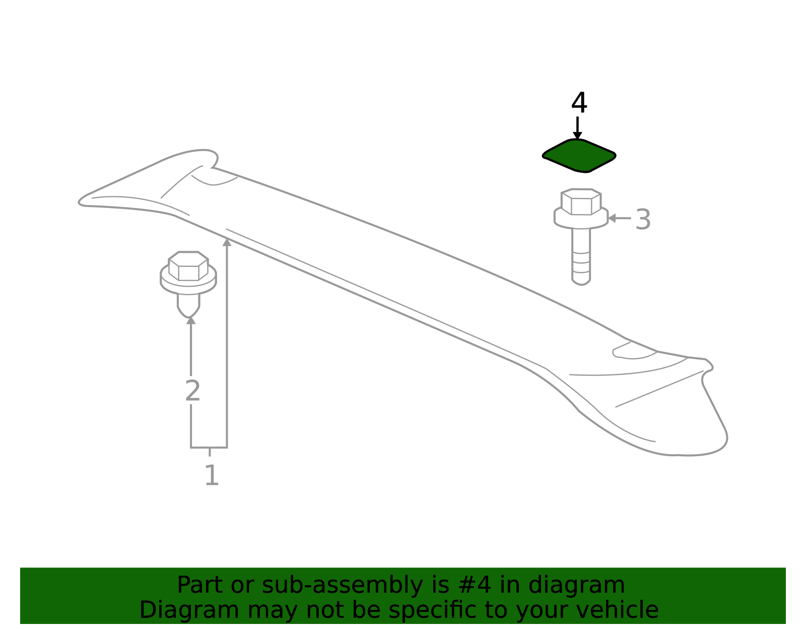 74901-TK6-A01YA - Spoiler Hole Cover 2011-2013 Honda Fit | Honda Acura ...