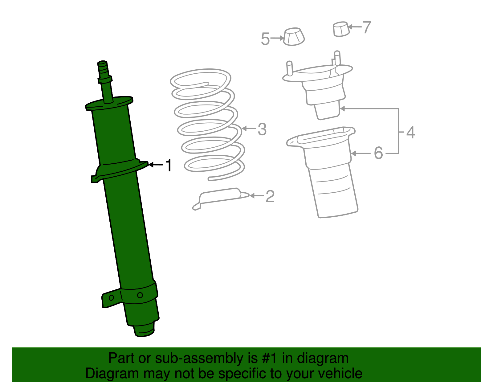 2013-2017 Lexus Strut 48520-80378 | OEM Parts Online
