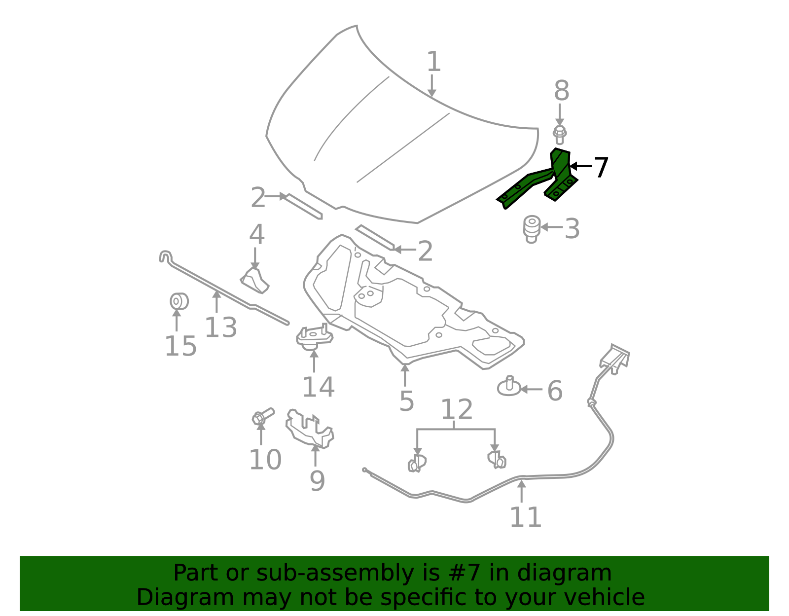 65401-ED00A - Hood Hinge Official Nissan Parts Store