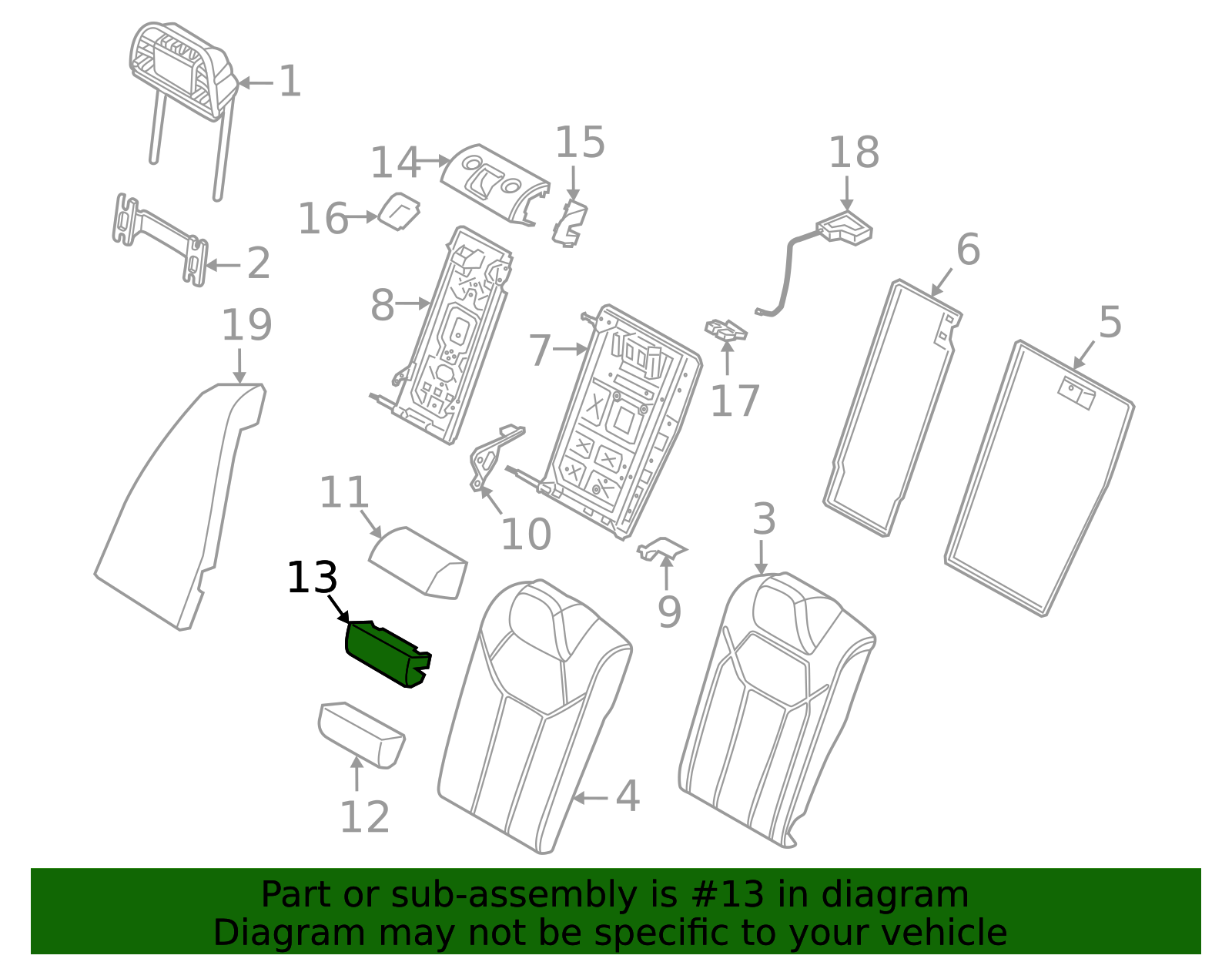 2021-2024 BMW 2021-2024 BMW - Lower Pad 52-20-7-496-206 | BMW Parts ...