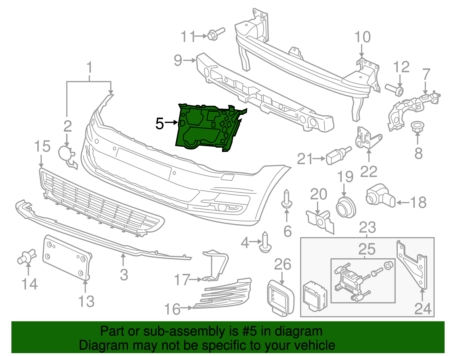 5GM807724A - 2015-2017 Volkswagen GTI - Side Support | Quick VW Parts