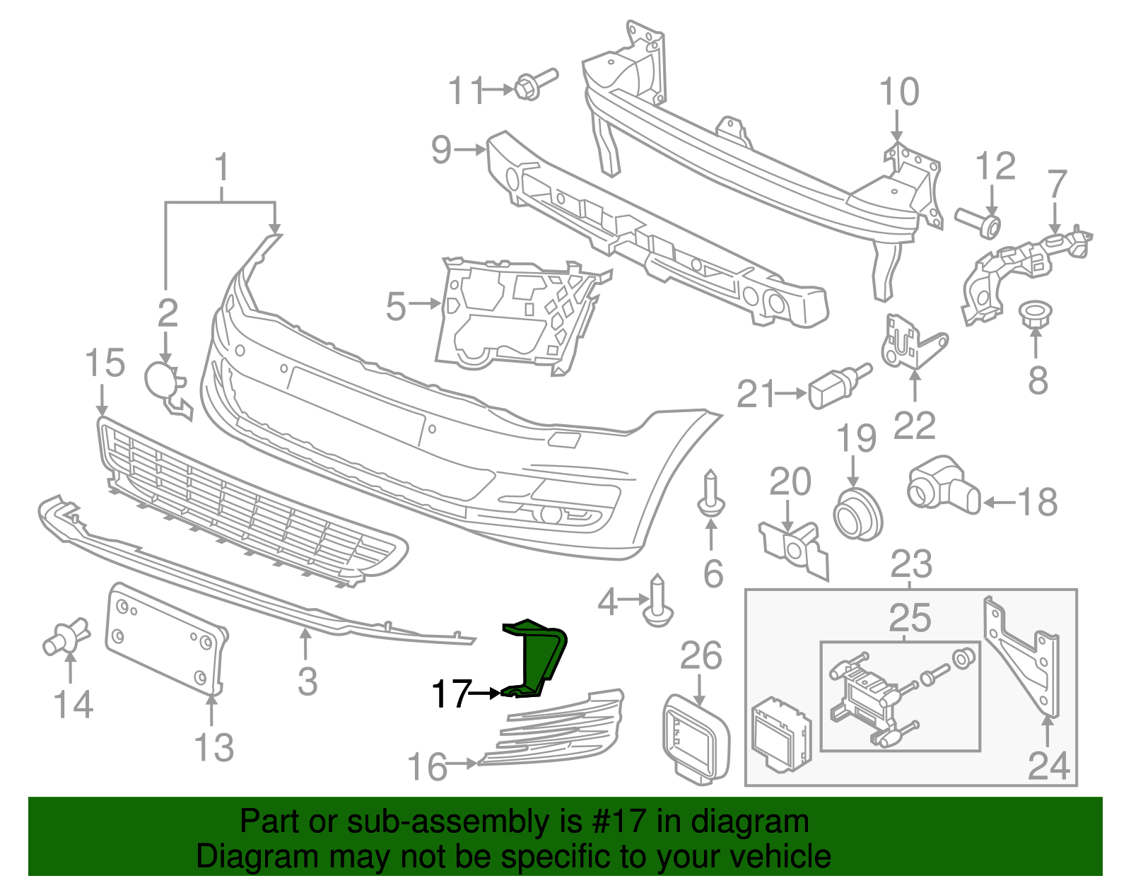 2015-2017 Volkswagen GTI End Plate 5GM-853-950-9B9 | OEM Parts Online