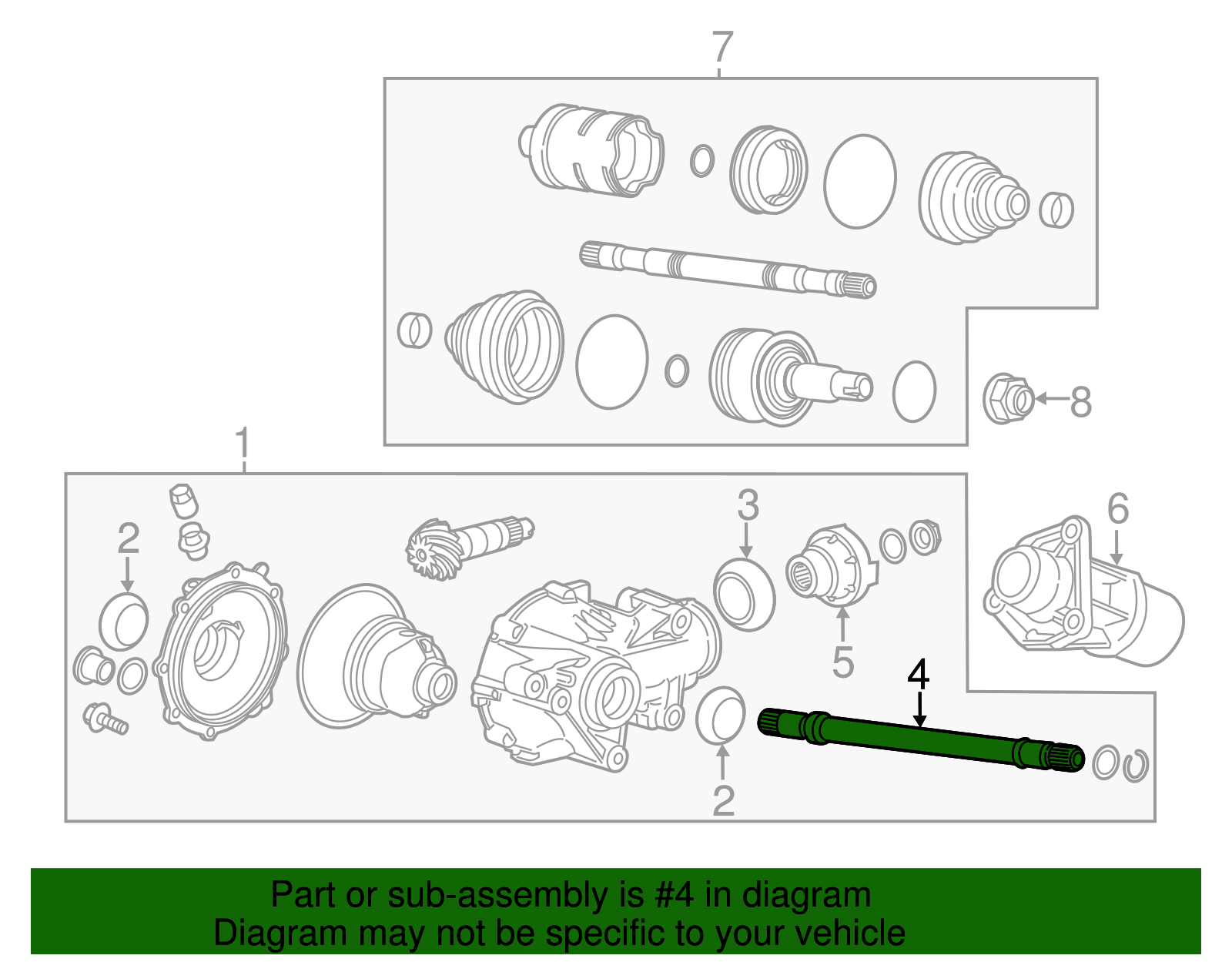 22772313 - 2013-2024 GM - Front Wheel Drive Intermediate Shaft ...