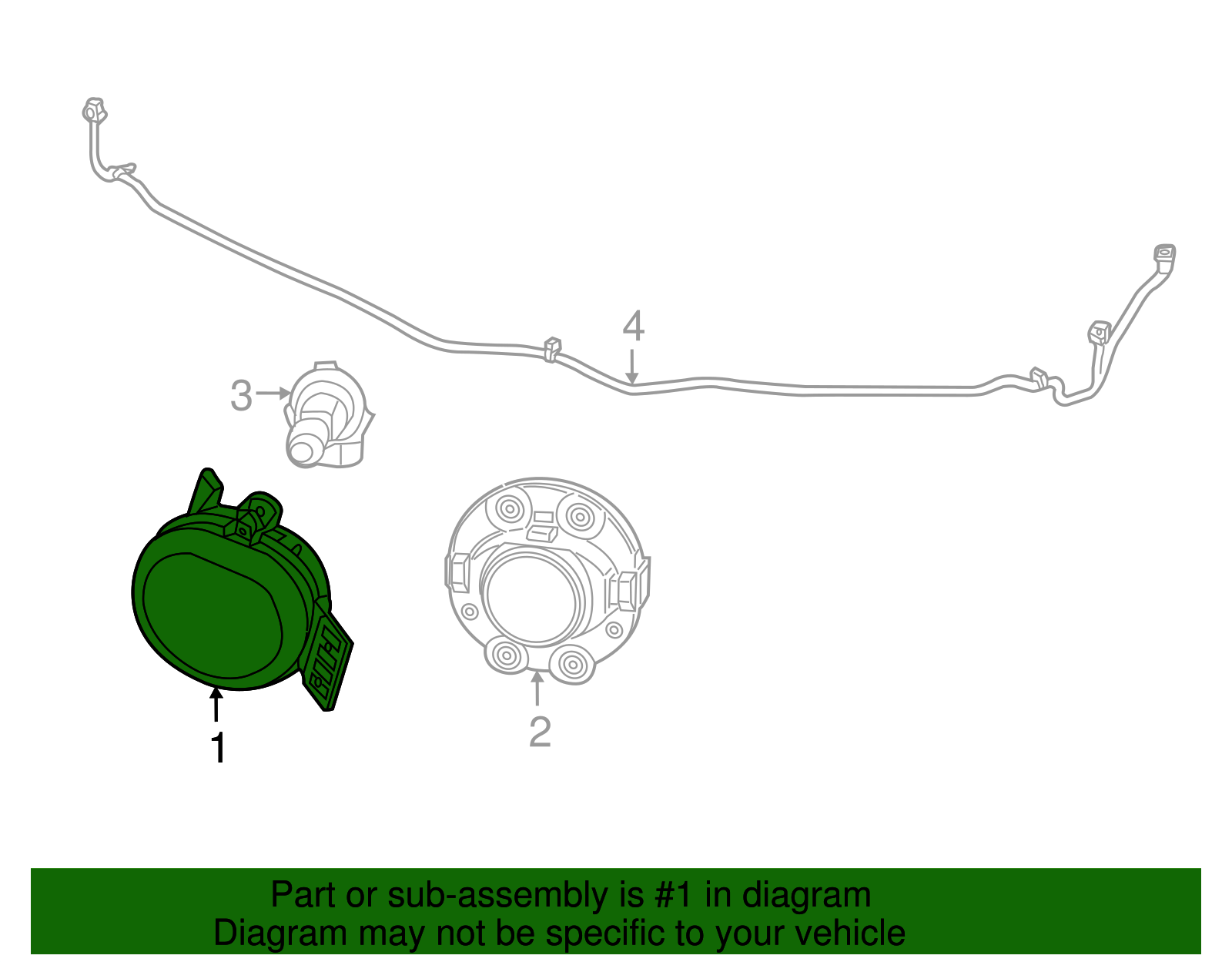 68104821AF - Front Fog Lamp Left - 2013-2020 Mopar | Mopar Parts Canada