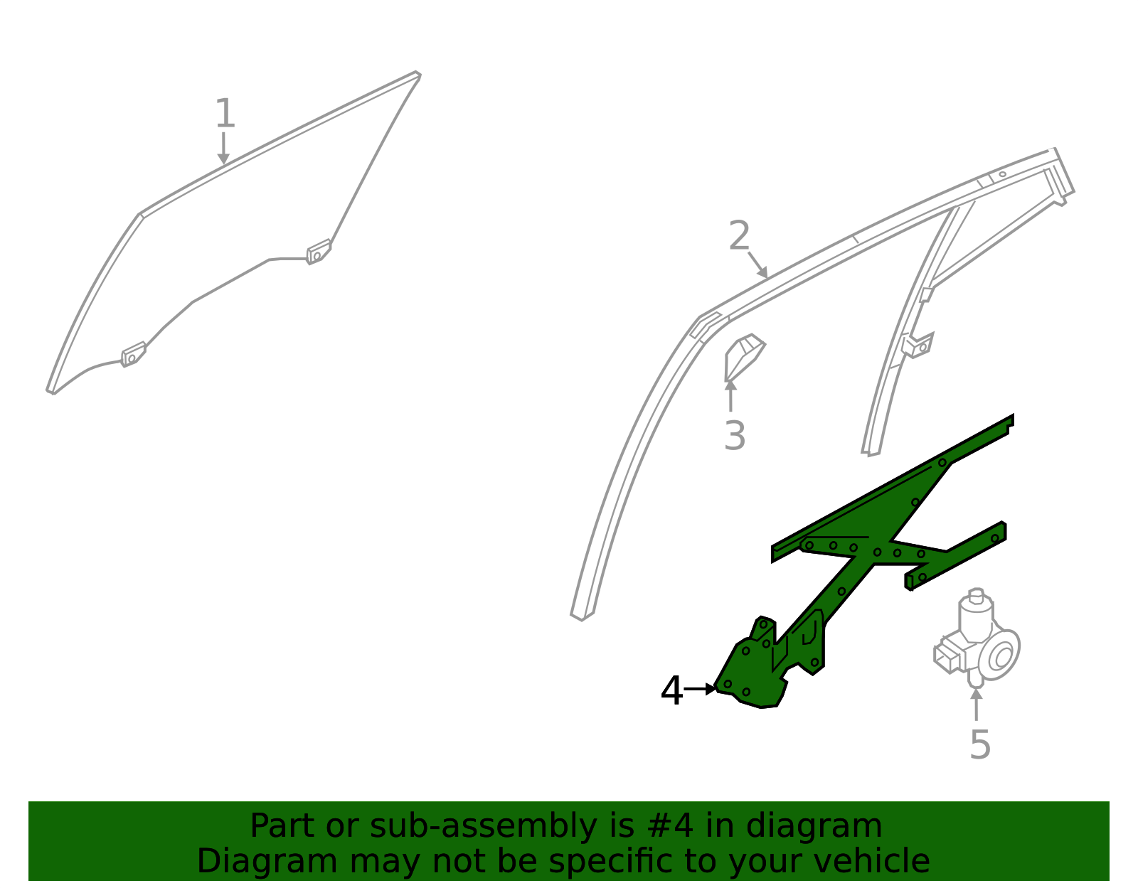 2016-2023 Nissan Maxima Window Regulator 82720-5AA0A | QuirkParts