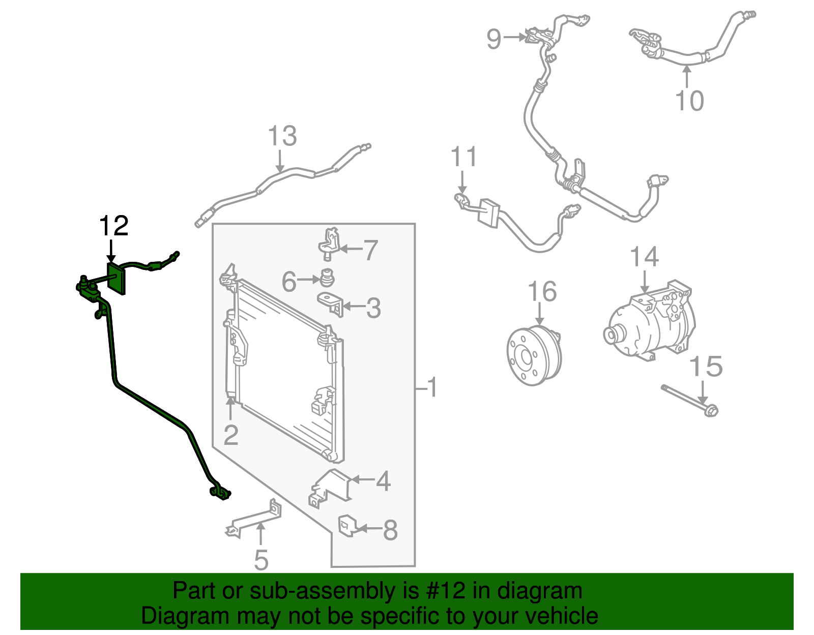 88710-35660 - 2007-2014 Toyota FJ Cruiser - Tube Assembly, Air ...