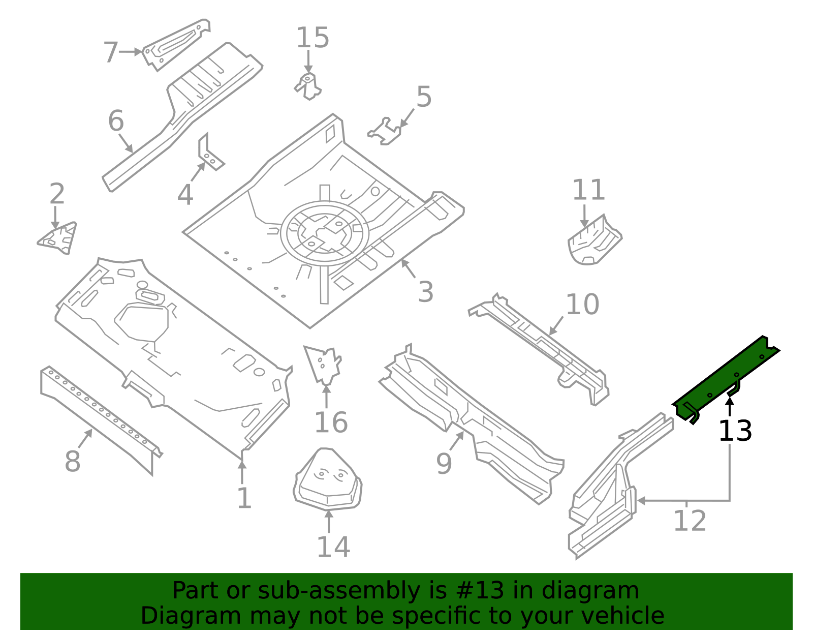 G5520-3SGMA - High-Quality Floor Side Rail for 2013-2019 Nissan Sentra ...