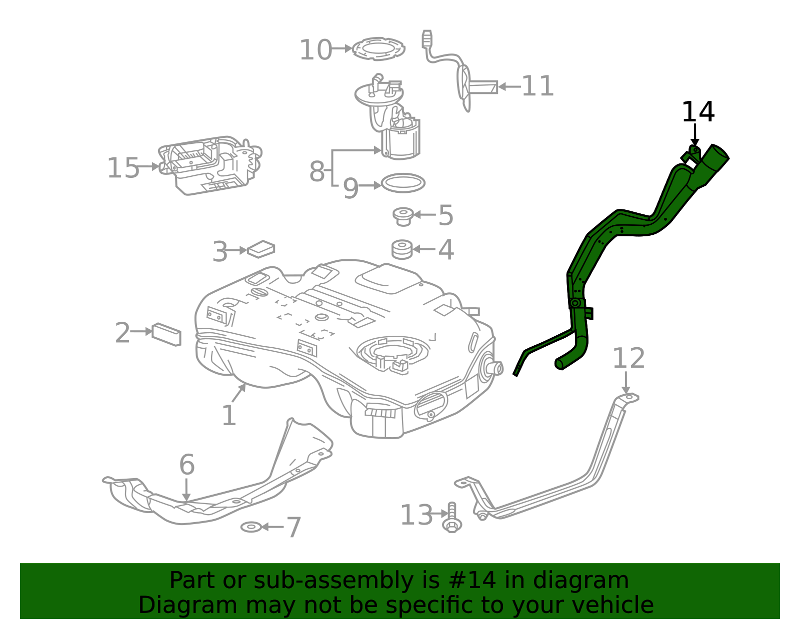 2018-2024 GM Filler Neck 84814671 GM | GMPartsDirect.com
