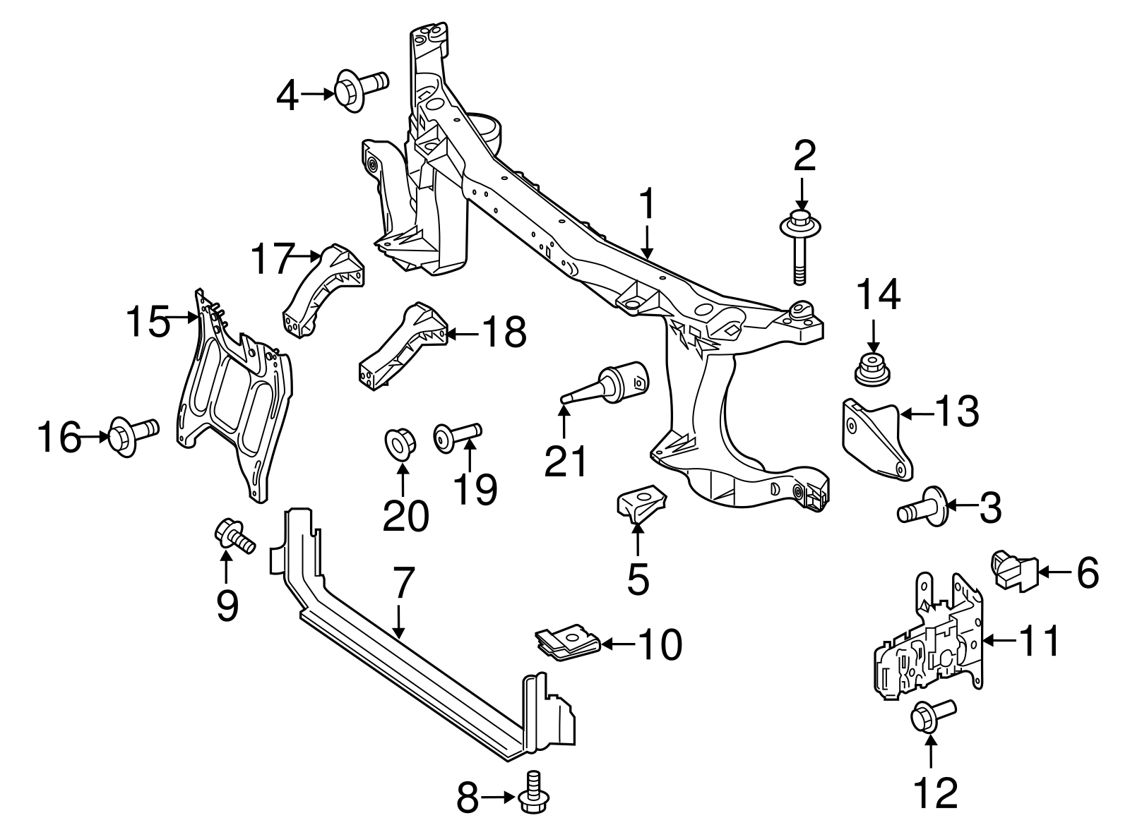 447-885-08-14 - Support Bracket - 2016-2020 Mercedes-Benz Metris | Buy ...