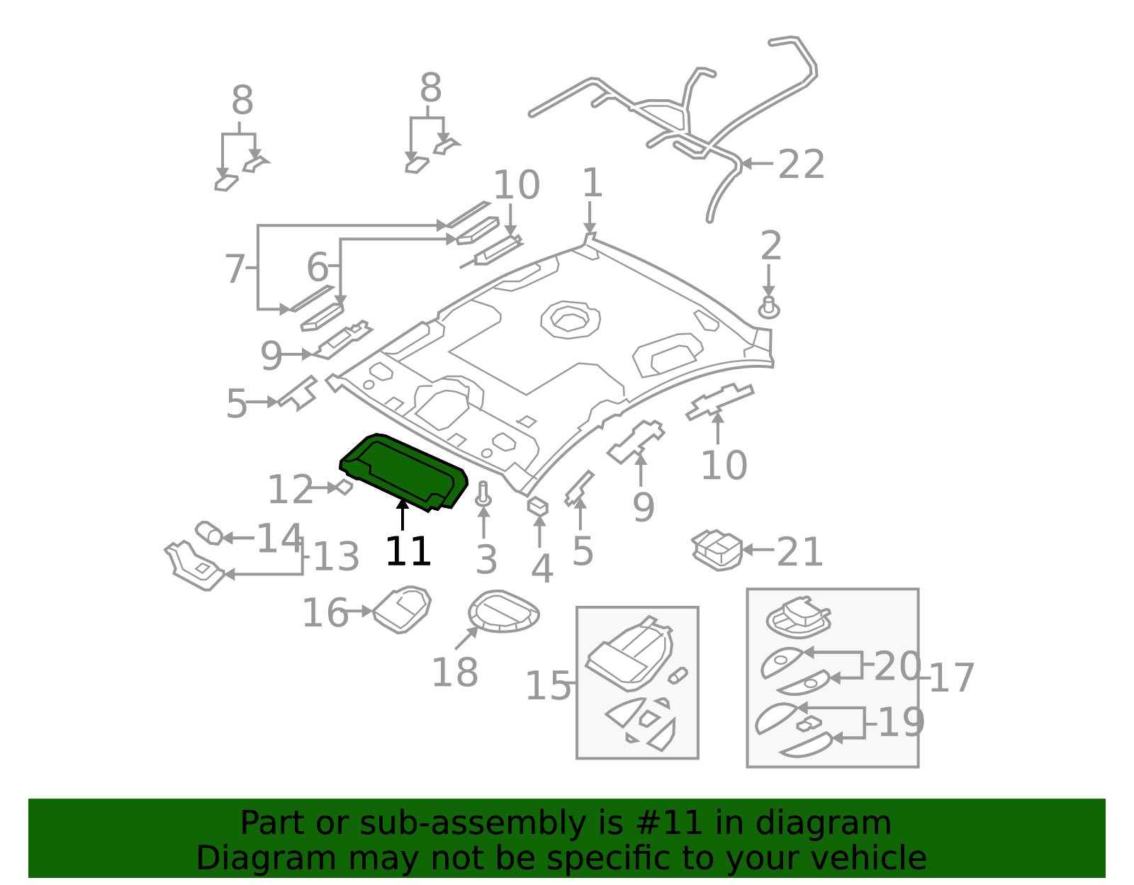 2009-2014 Hyundai Genesis Sun-Visor 85201-3M900-TX | OEM Parts Online