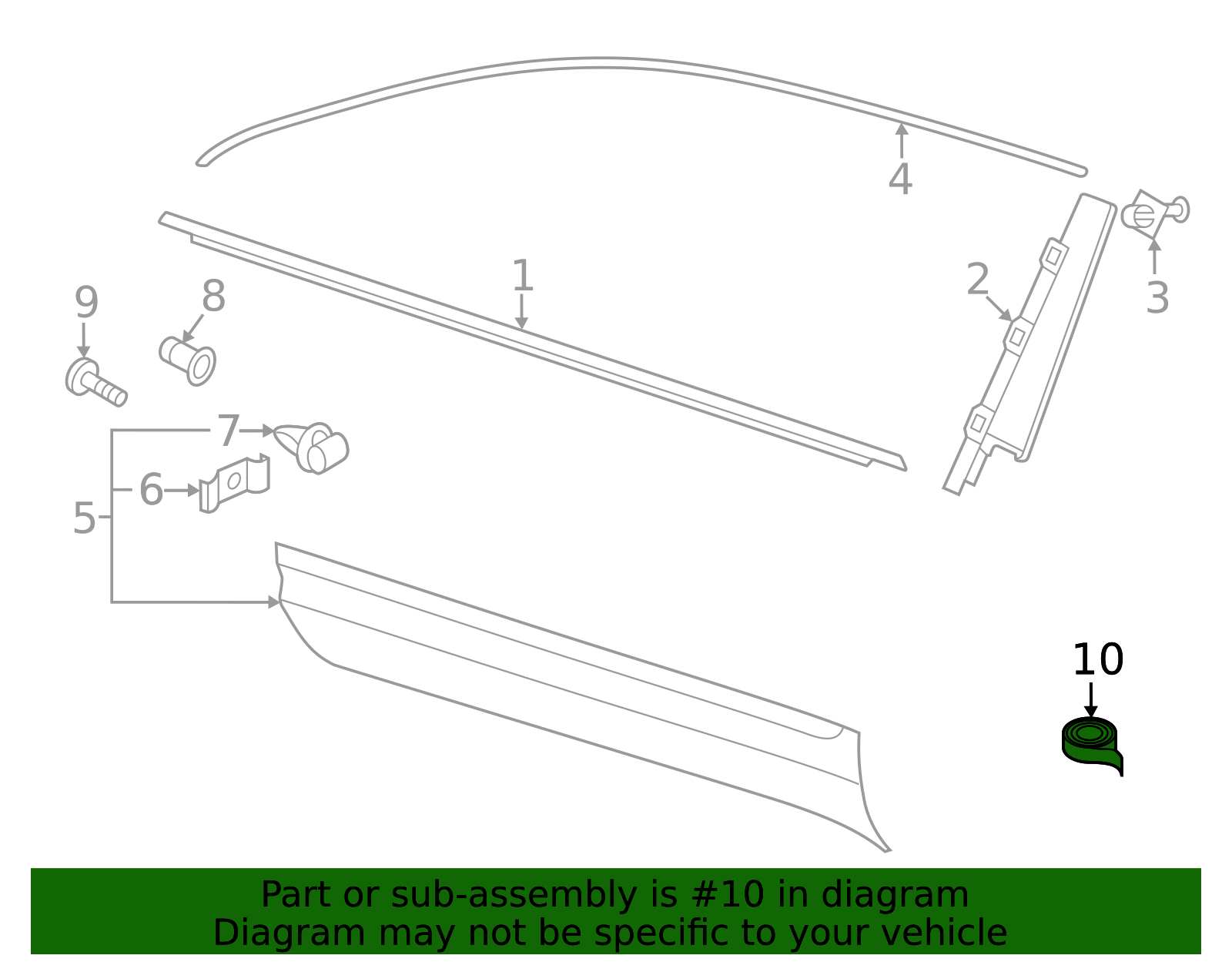 2007-2025 Volkswagen Door Shell Tape D-437-S40-A2 | OEM Parts Online