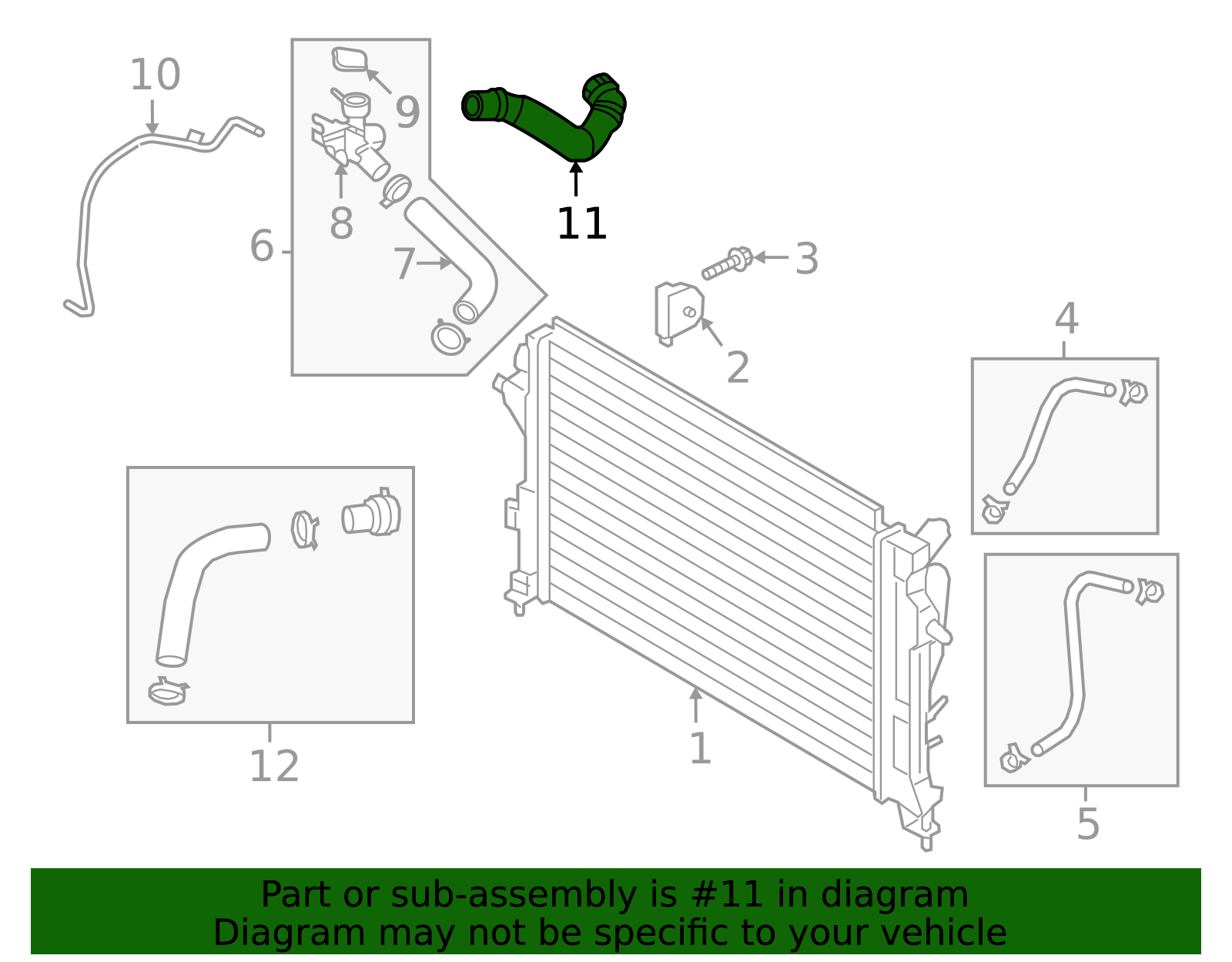 Radiator Hose 25414-J9700 - Dependable OEM Engine Cooling | AutoNation ...