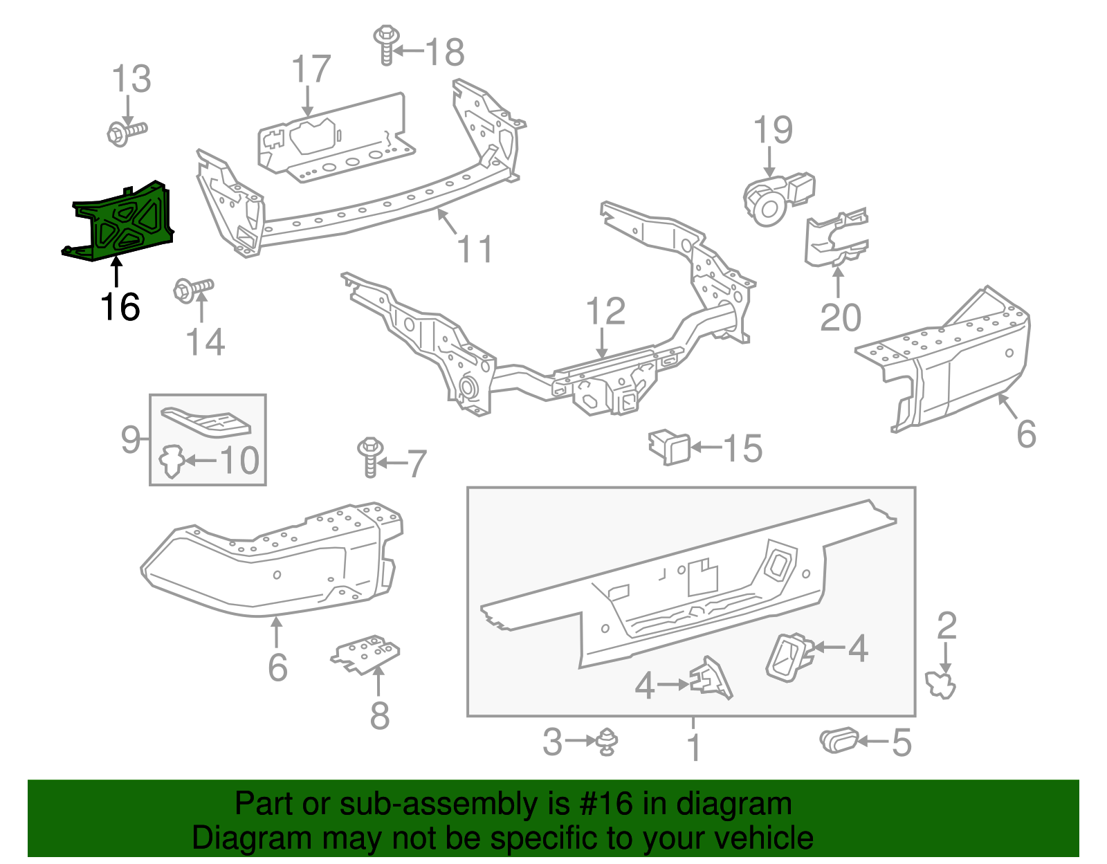 2014-2021 Toyota Tundra Side Extension 52179-0C040 | Toyota Parts Center