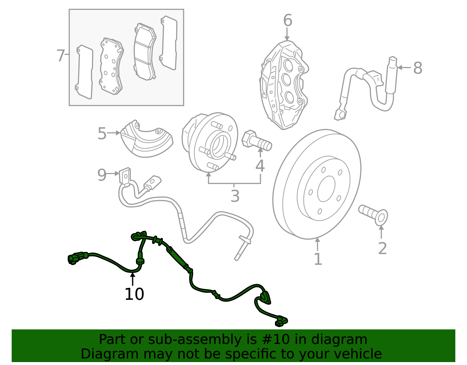 2022-2025 Cadillac CT4 Wear Indicator 85000936 | GM Parts Center
