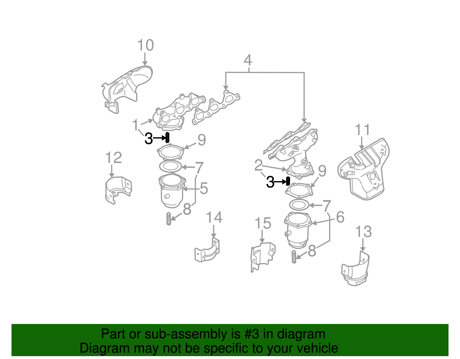 2002-2006 Kia OEM NEW 2002-06 Kia Sorento Manifold Stud LH/RH Exhaust ...