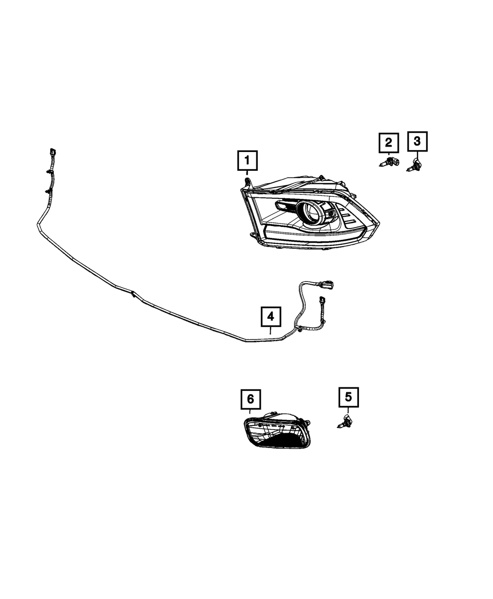 68093216AD - Headlamp Park And Turn Lamp, Right 2013-2015 Ram | The ...