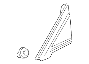 2010-2016 Cadillac SRX Passenger Side Front Fender Access Cover Molding ...