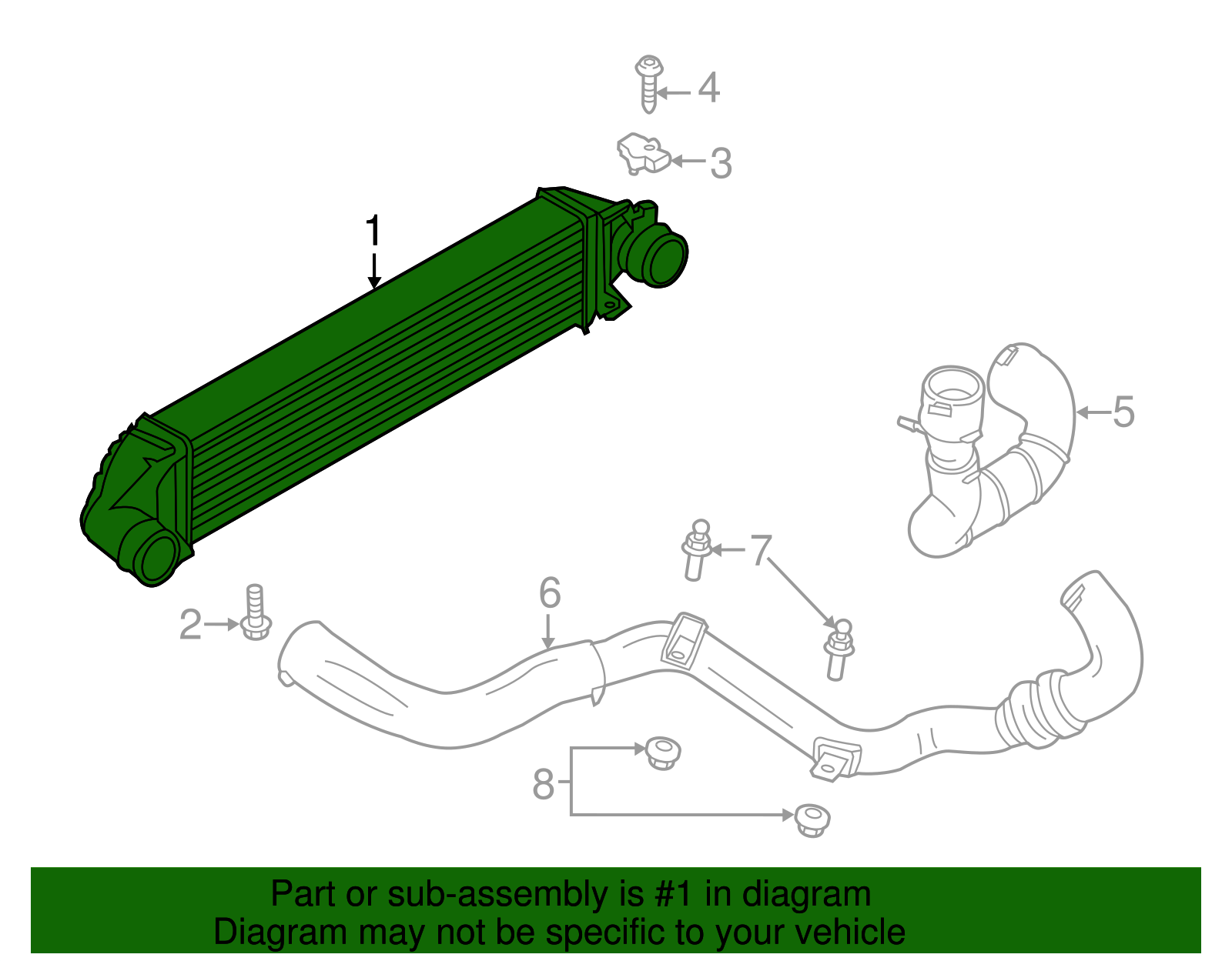 Genuine OEM Ford Part - Inter-Cooler EJ7Z-6K775-A | Genuine OEM Ford ...