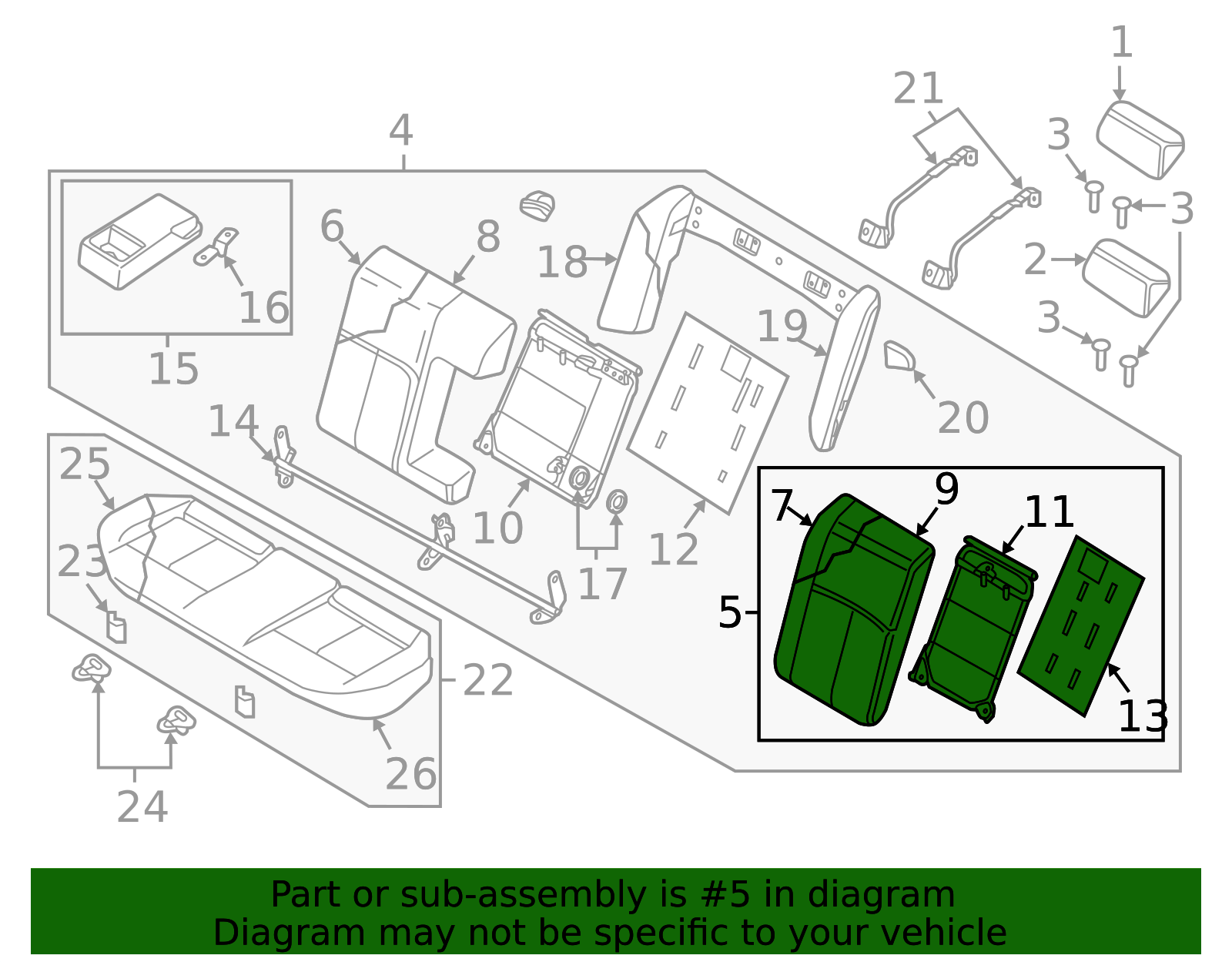 2016-2018 Nissan Maxima Seat Back 88650-4RA0A | Coulter Nissan Parts