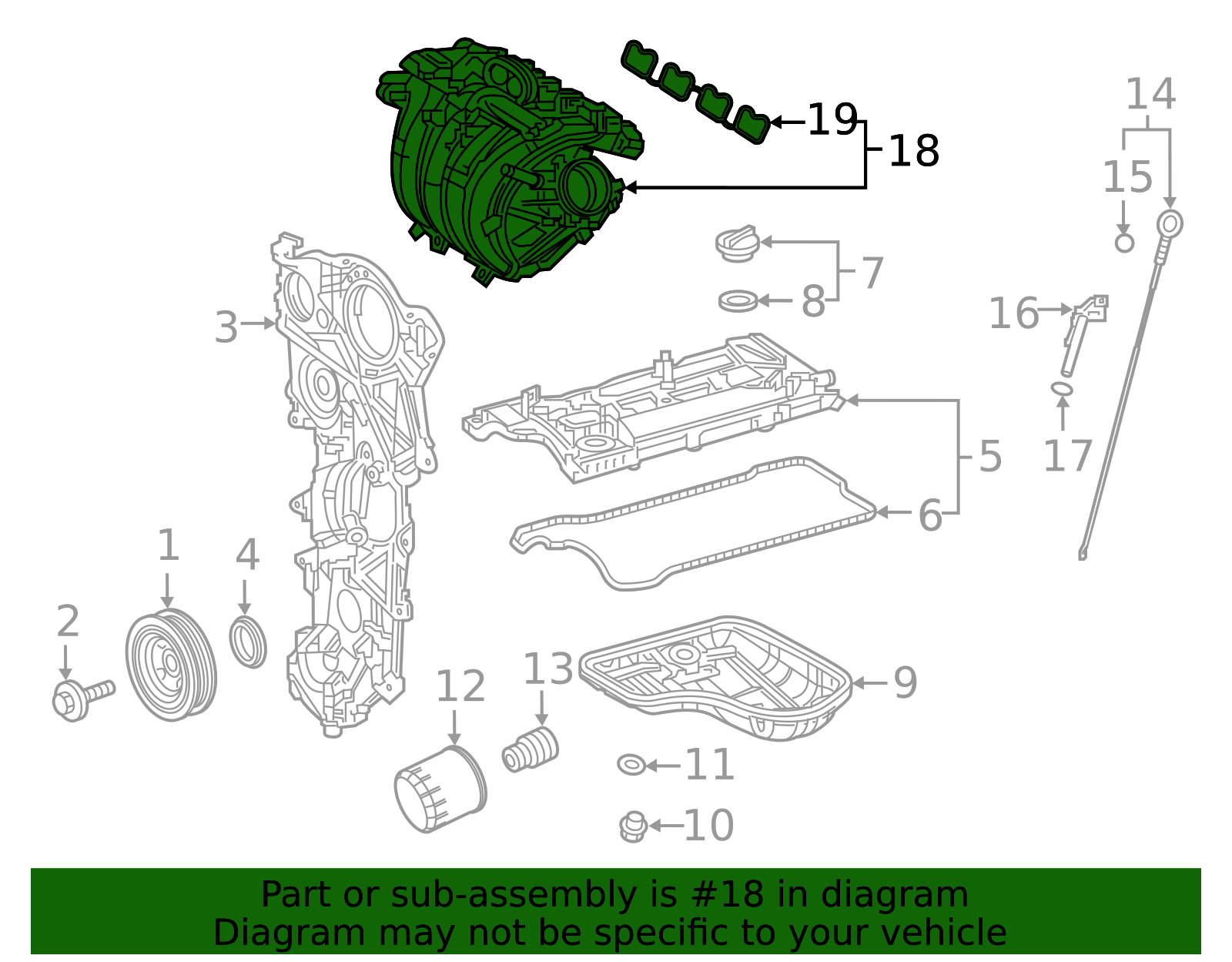 2019-2026 Toyota Intake Manifold 17120-F2010 | Toyota Parts Center