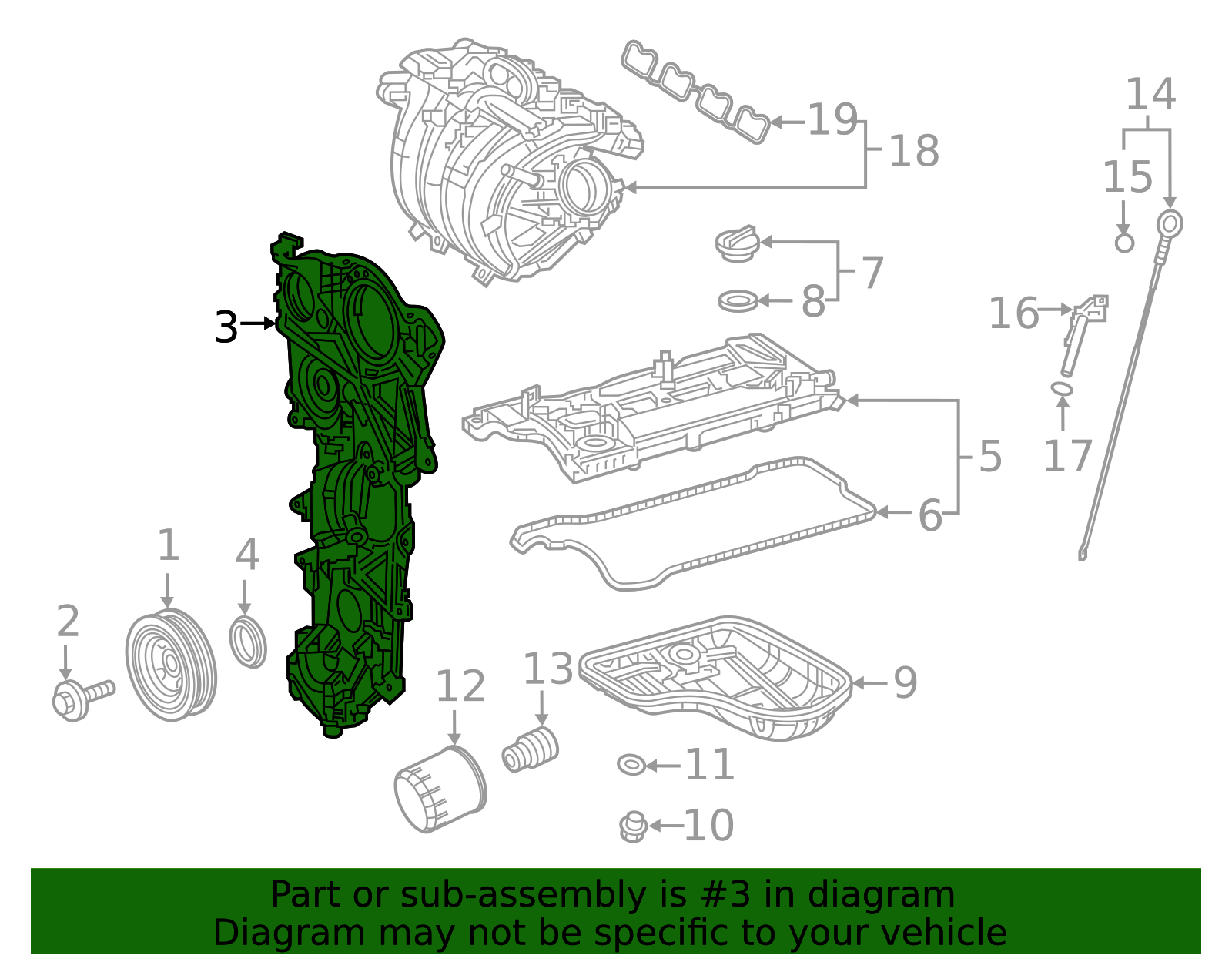 11310-37110 - 2023-2024 Toyota Corolla - Timing Cover | Discount Parts ...