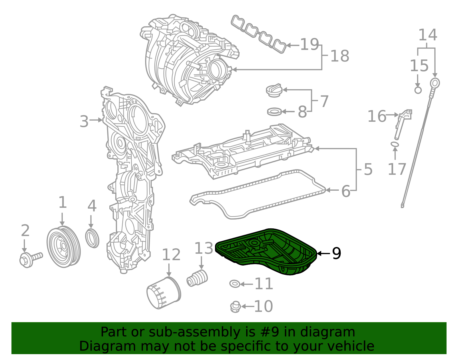 2019-2025 Toyota Engine Oil Pan | 2020-2021 Corolla Sedan 2.0L | 2019 ...