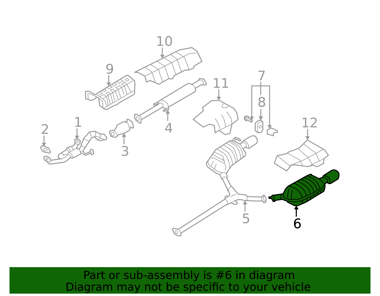 Exhaust Muffler 28700-3L810 | OEM Parts Online