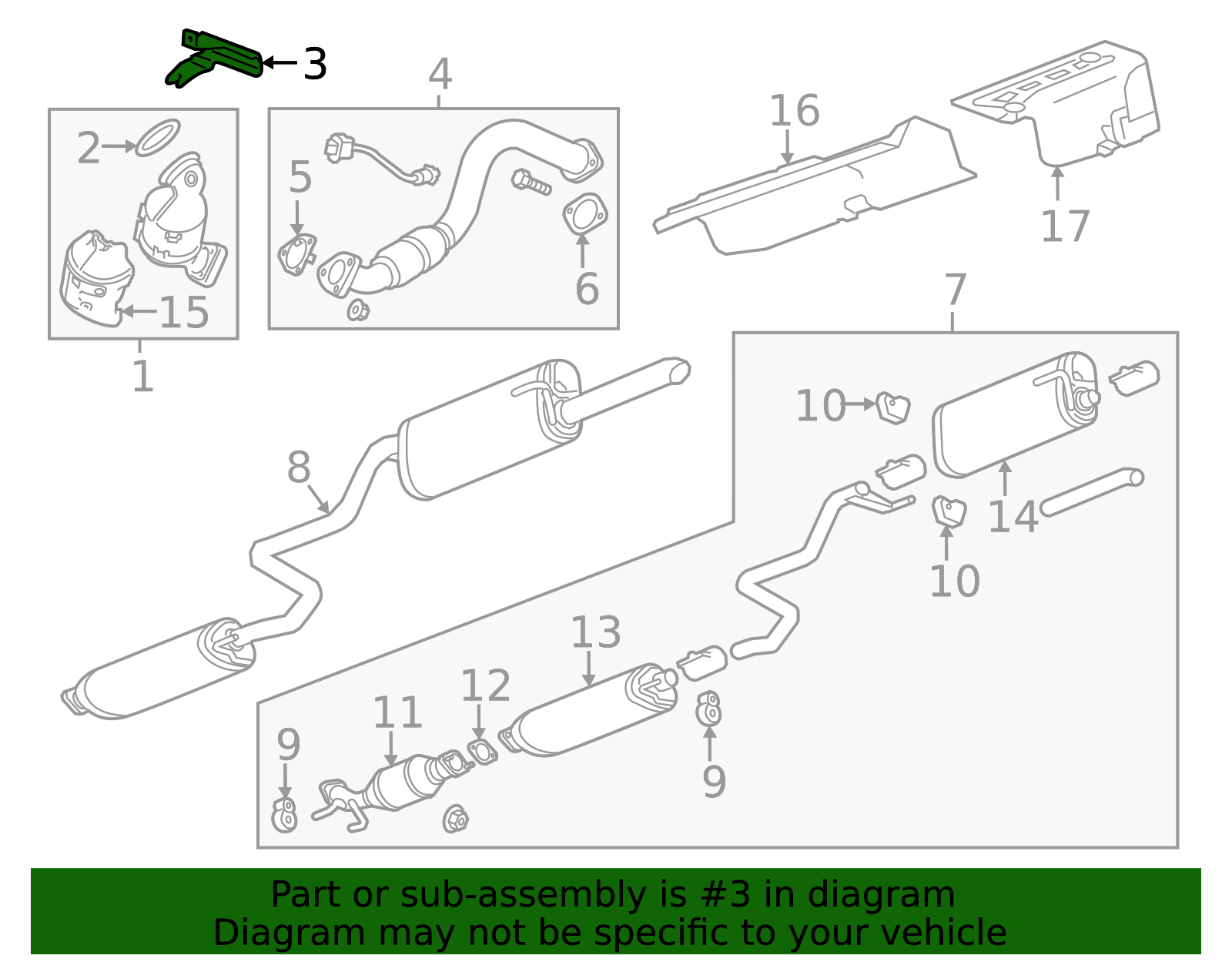 2011-2021 GM Catalytic Converter Bracket 55578987 | TascaParts.com