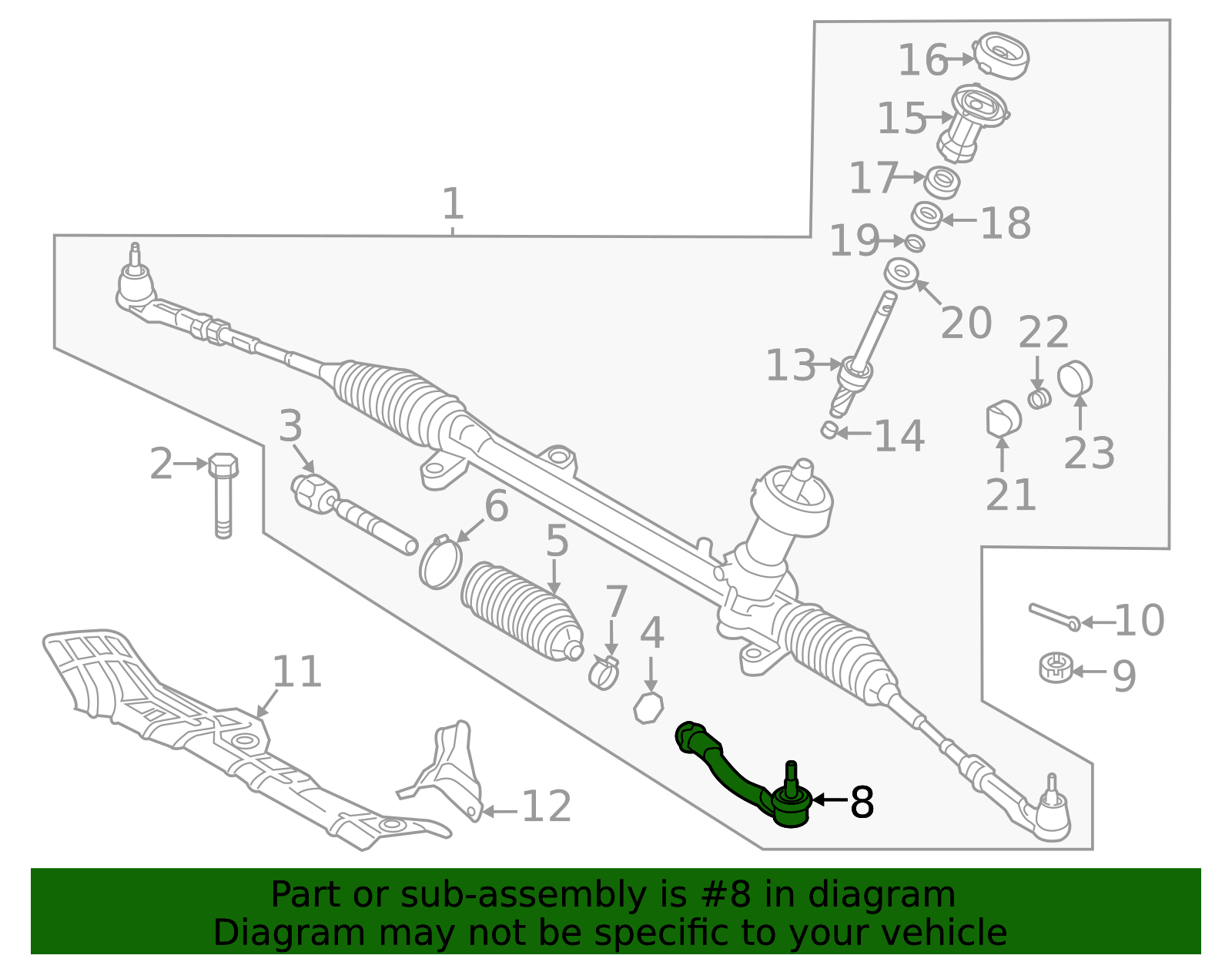 56820-Q5000 - Outer Tie Rod 2020-2025 Kia | Genuine Kia Parts