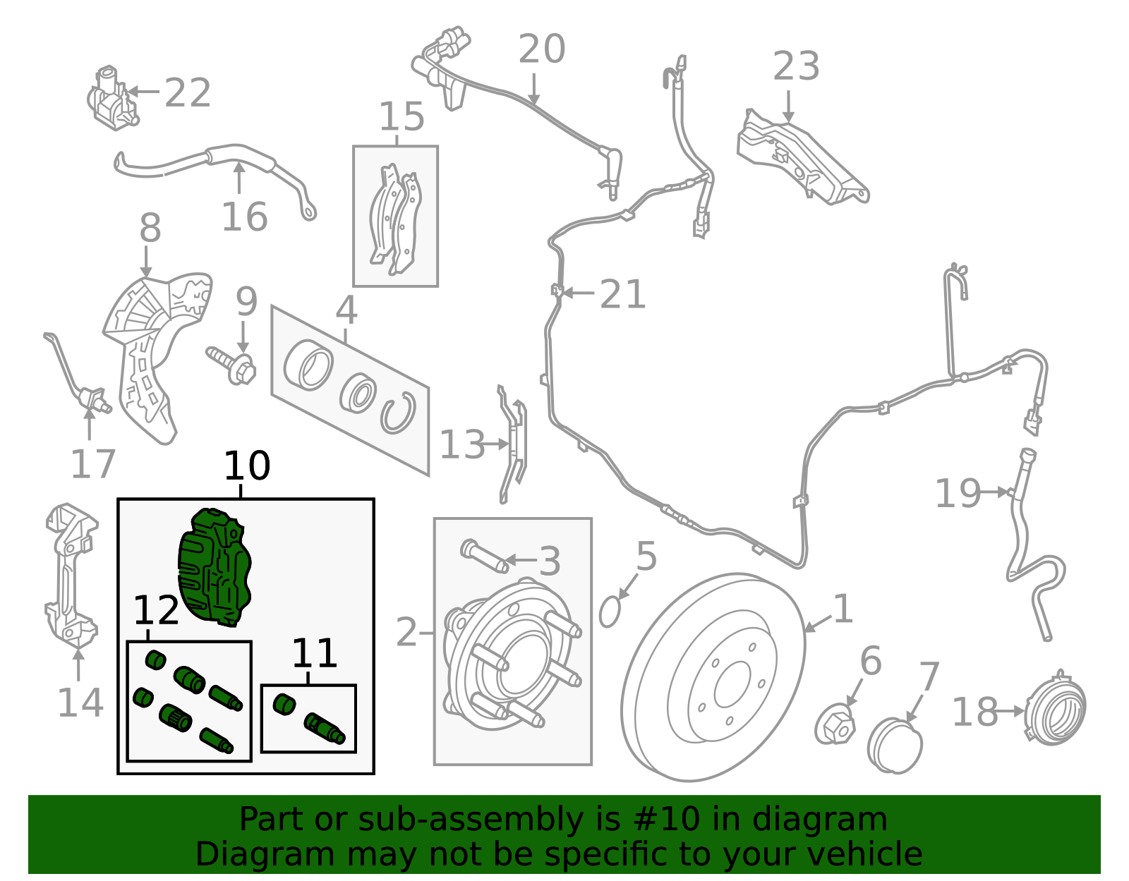 2017 Ford | Caliper | AL3Z-2B121-C | Walls' Ford Parts