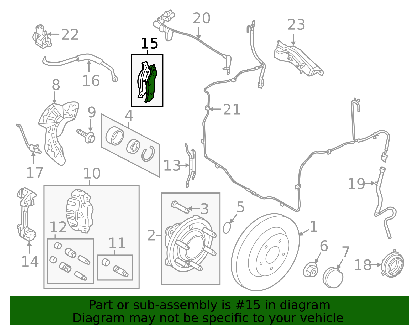 FL1Z-2001-E - Brake Pads Front 2010-2021 Ford | Ford Parts Direct
