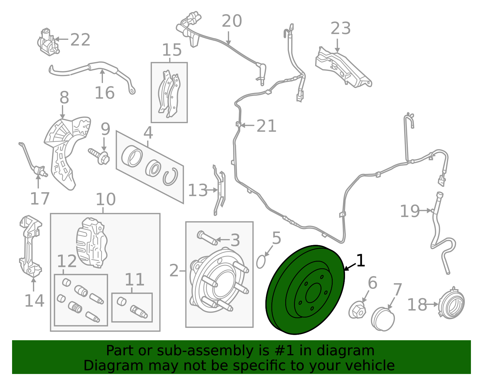 2007-2017 Ford | Rotor | 7U2Z-1V125-HD | Walls' Ford Parts