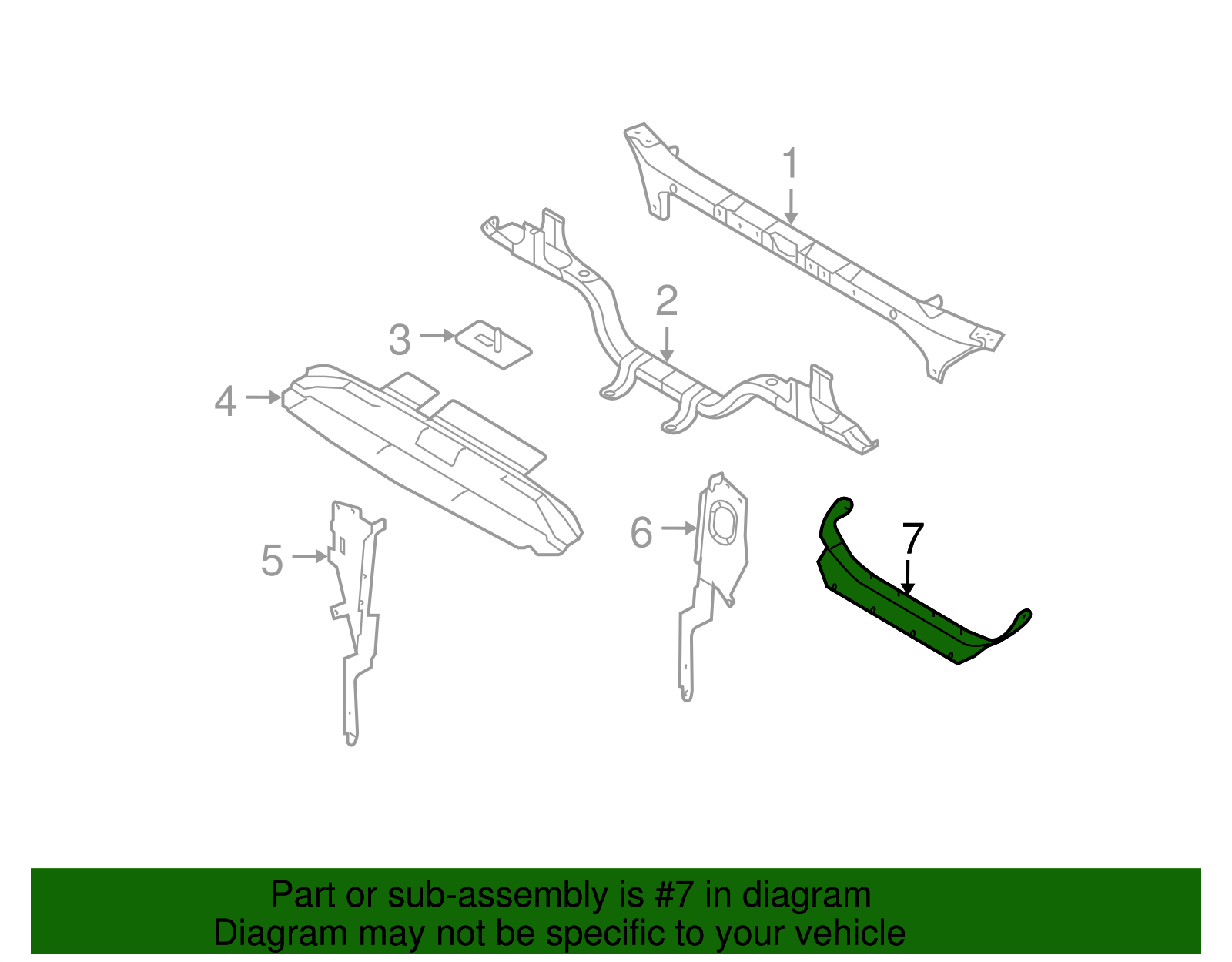2008-2010 Ford | Air Deflector | 8C3Z-8327-A | Walls' Ford Parts