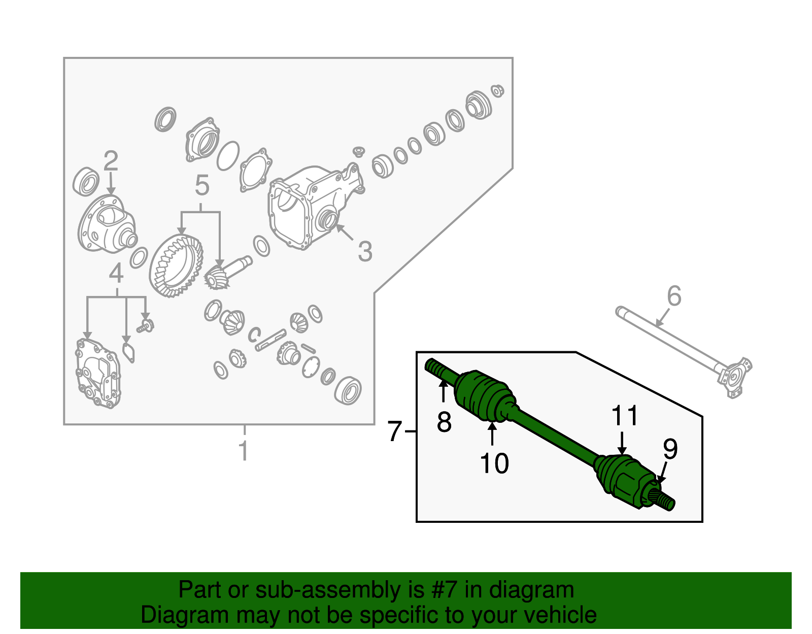 39101-1CB0A - Axle Assembly 2009-2013 Infiniti | Infiniti Wholesale Direct